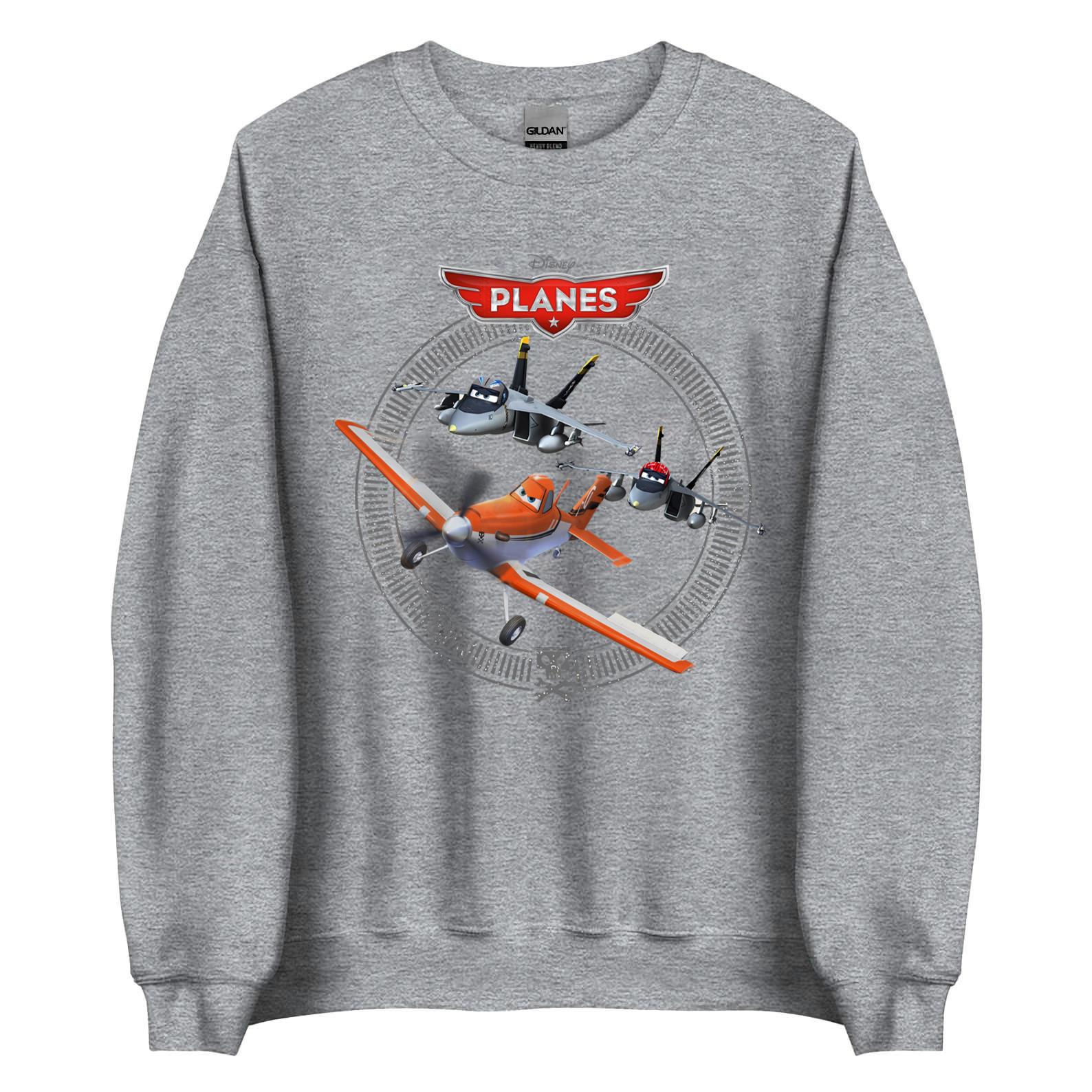 Cartoon Plane Graphic T-shirt, Family Birthday Gift Design - Walmart.com