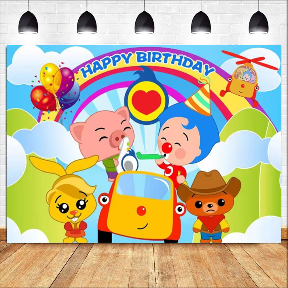 Cartoon Plim Children's 1st Party Decoration Baby Shower Cute Pig ...