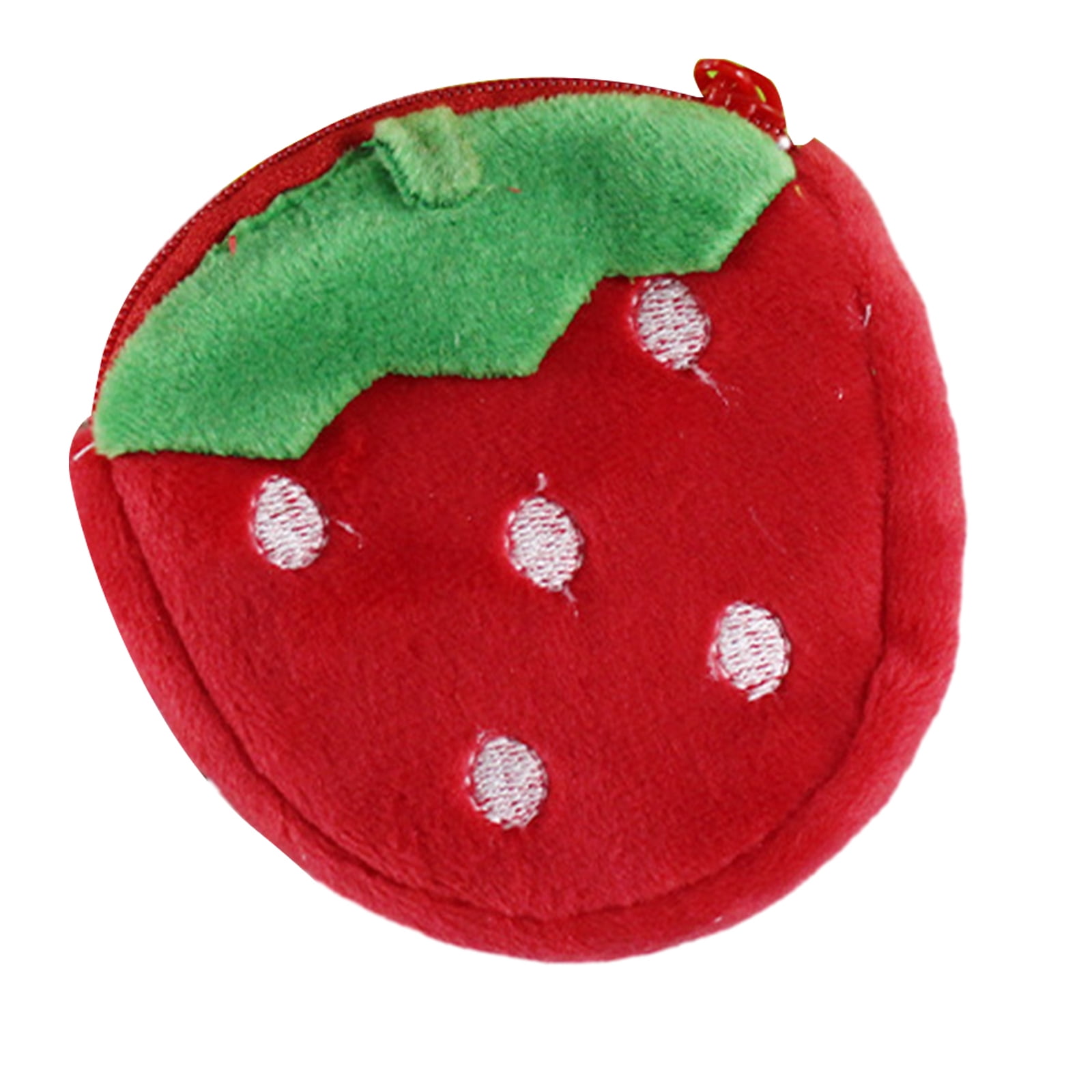 Cartoon Plush Coin Purse Cute Fruit Coin Pouch Bag for Kids, Cartoon ...