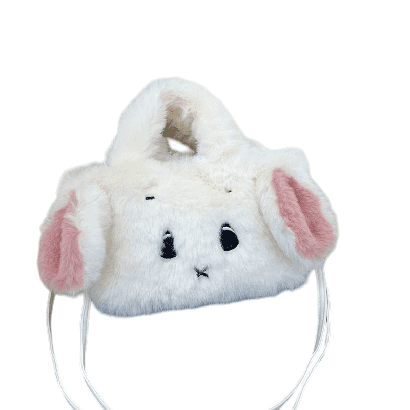 Cartoon Plush Cute Rabbit Handbag New Single Shoulder Crossbody Bag ...