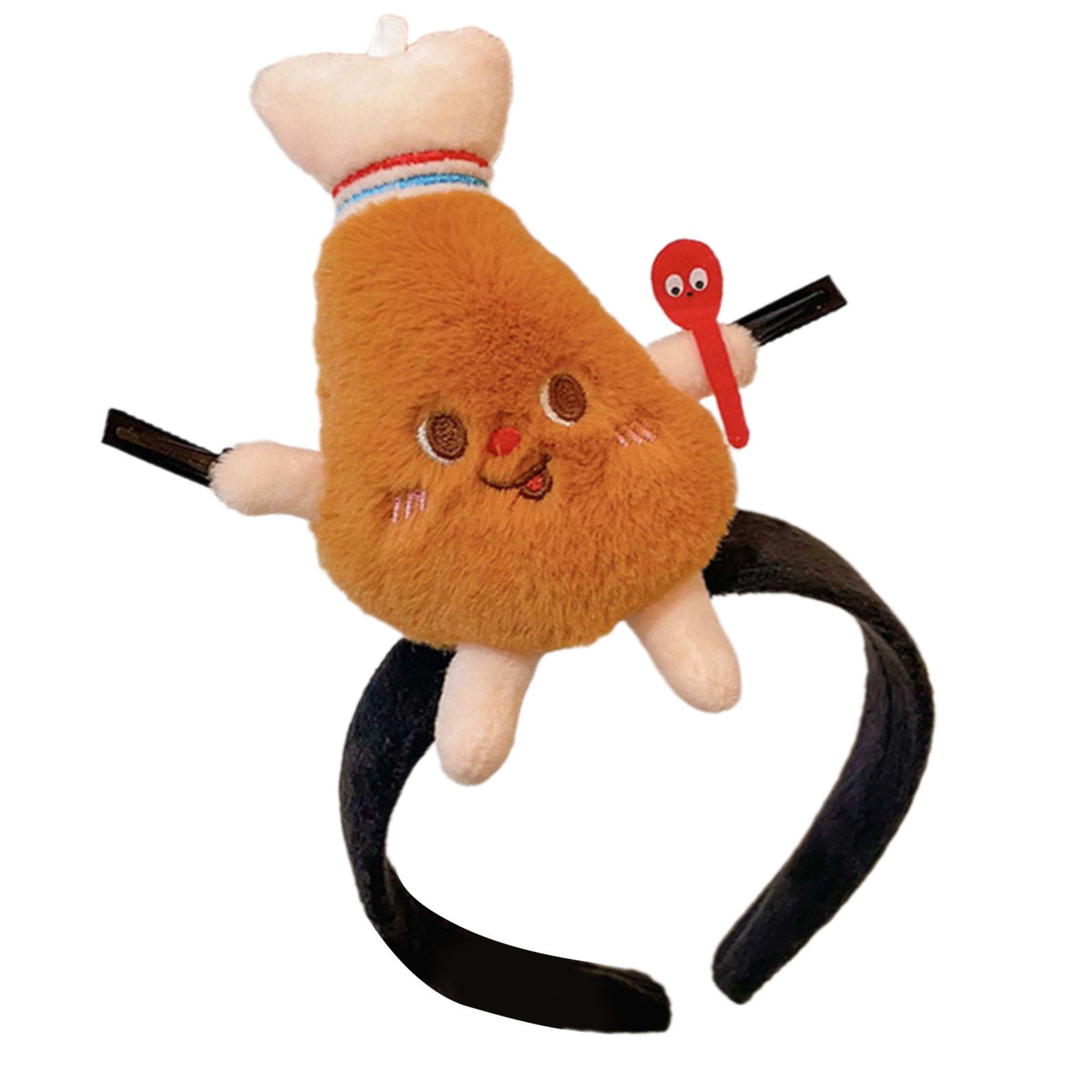 Cartoon Plush Hairhoop Hamburger Headband Christmas Party Headdress ...
