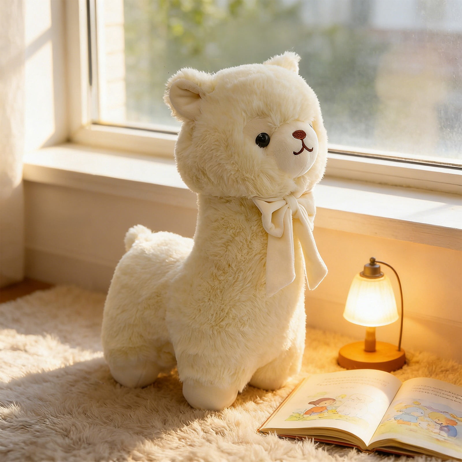 Cartoon Plush Ornament Soft Stuffed Short Plush Doll Decorative Figure ...