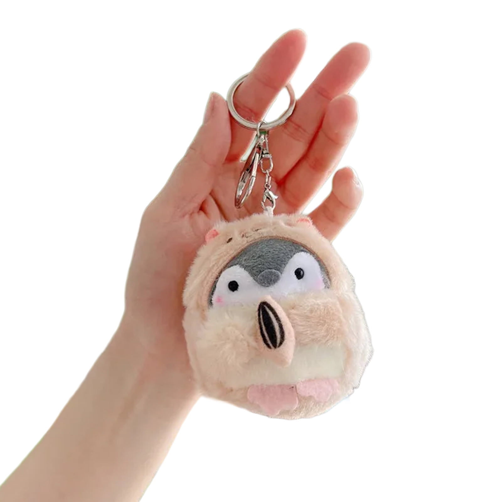 Cartoon Plush Pendant Key Hold Schoold Bag Charm Keychain Positive ...