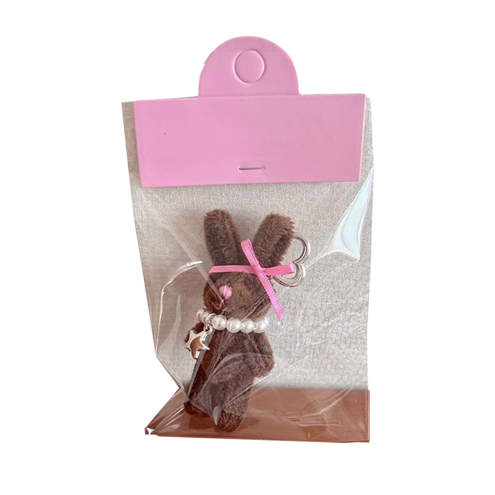 Cartoon Plush Stuffed Doll Toy Keychain Bowknot Bear Backpack Pendant ...