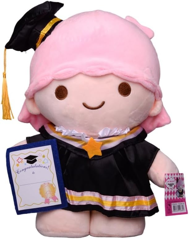 Cartoon Plush Toys 13.7" Cute Cat Graduation Plush Toys Lovely Stuffed ...