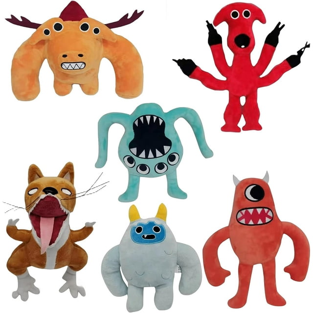 Cartoon Plush Toys Set,Cute Animal Plushies Toy for Game Fans,Horror ...