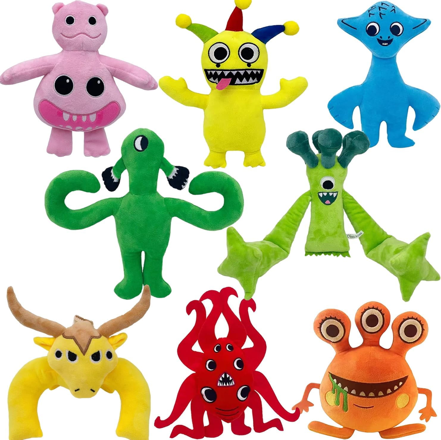 Cartoon Plush Toys Set,Cute Animal Plushies Toys for Game Fans,Horror ...