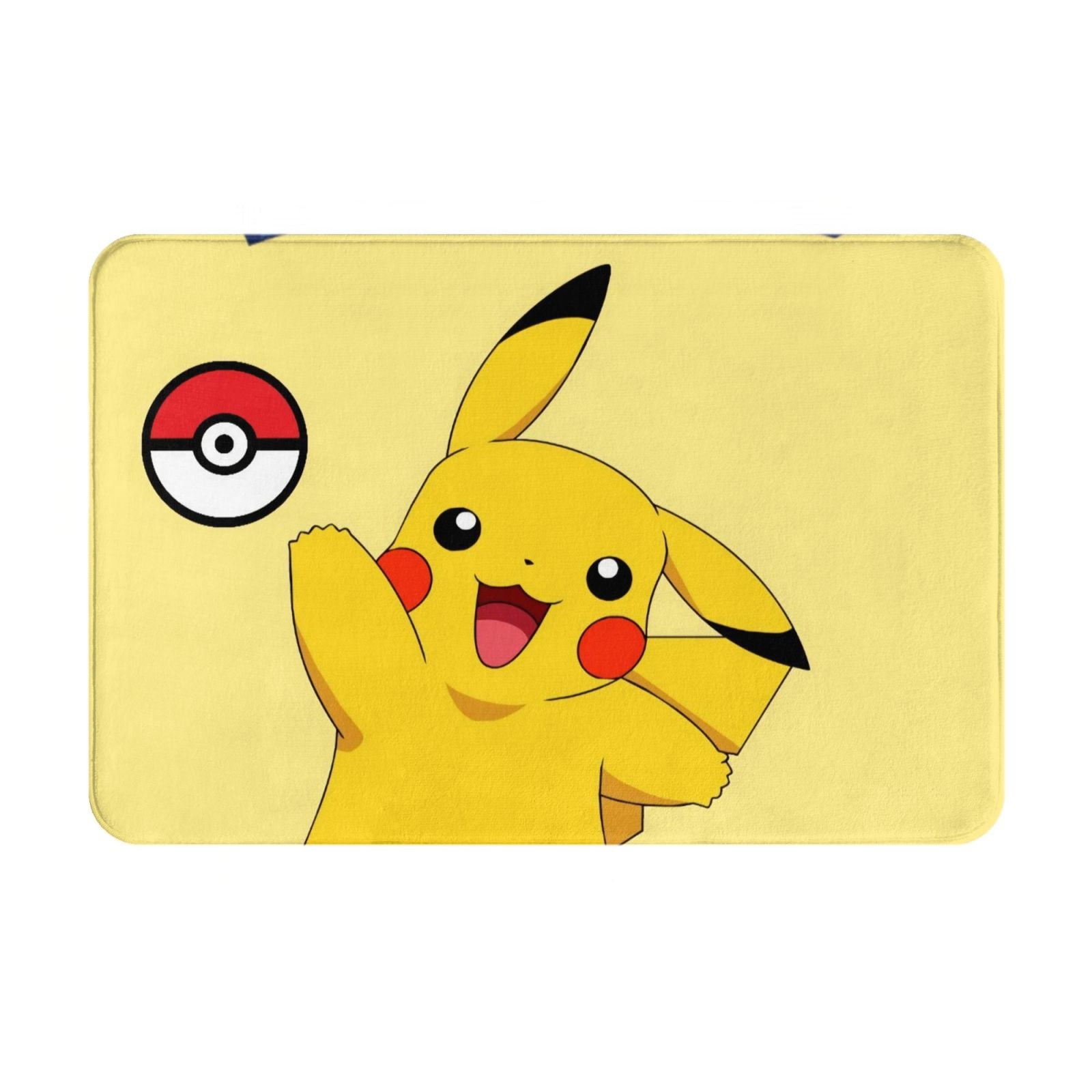 Cartoon Po-kémon-Pikachu Door Mat For Indoor Outdoor,Bathroom Rugs,Bath ...