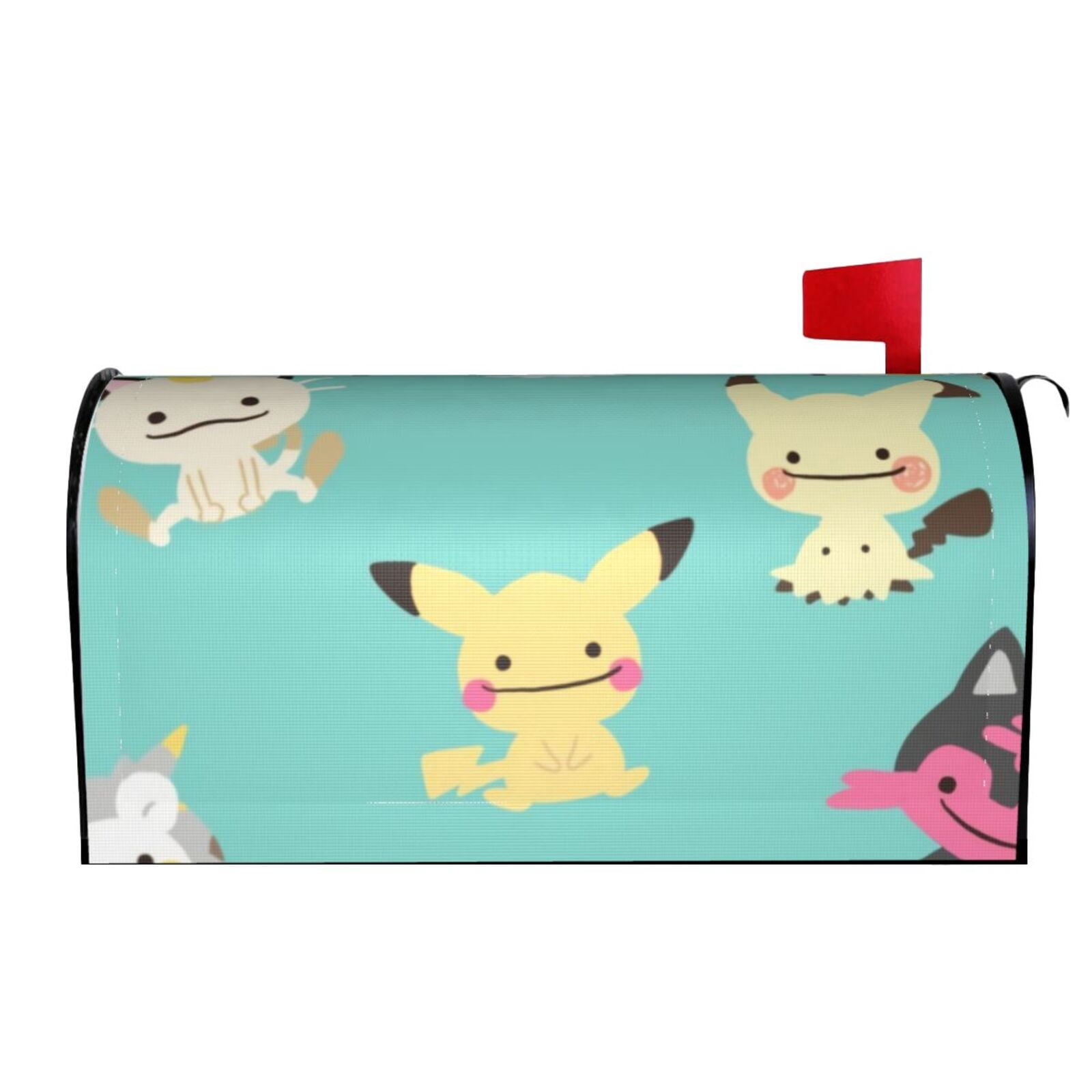Cartoon Pokémon Pikachu 6 Cartoon Character Mailbox Cover Magnetic ...
