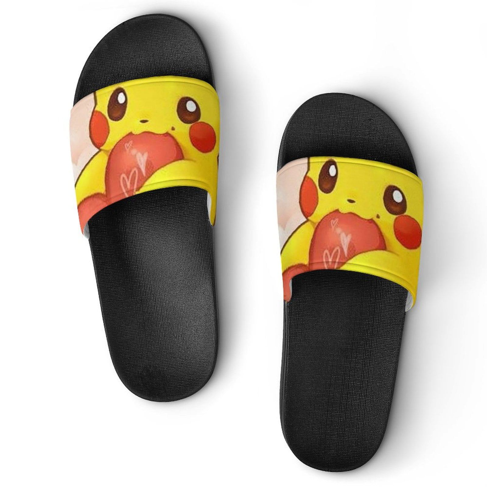 Cartoon Pokémon-Pikachu Beach Sandals for Women and Men,Shower Shoes ...