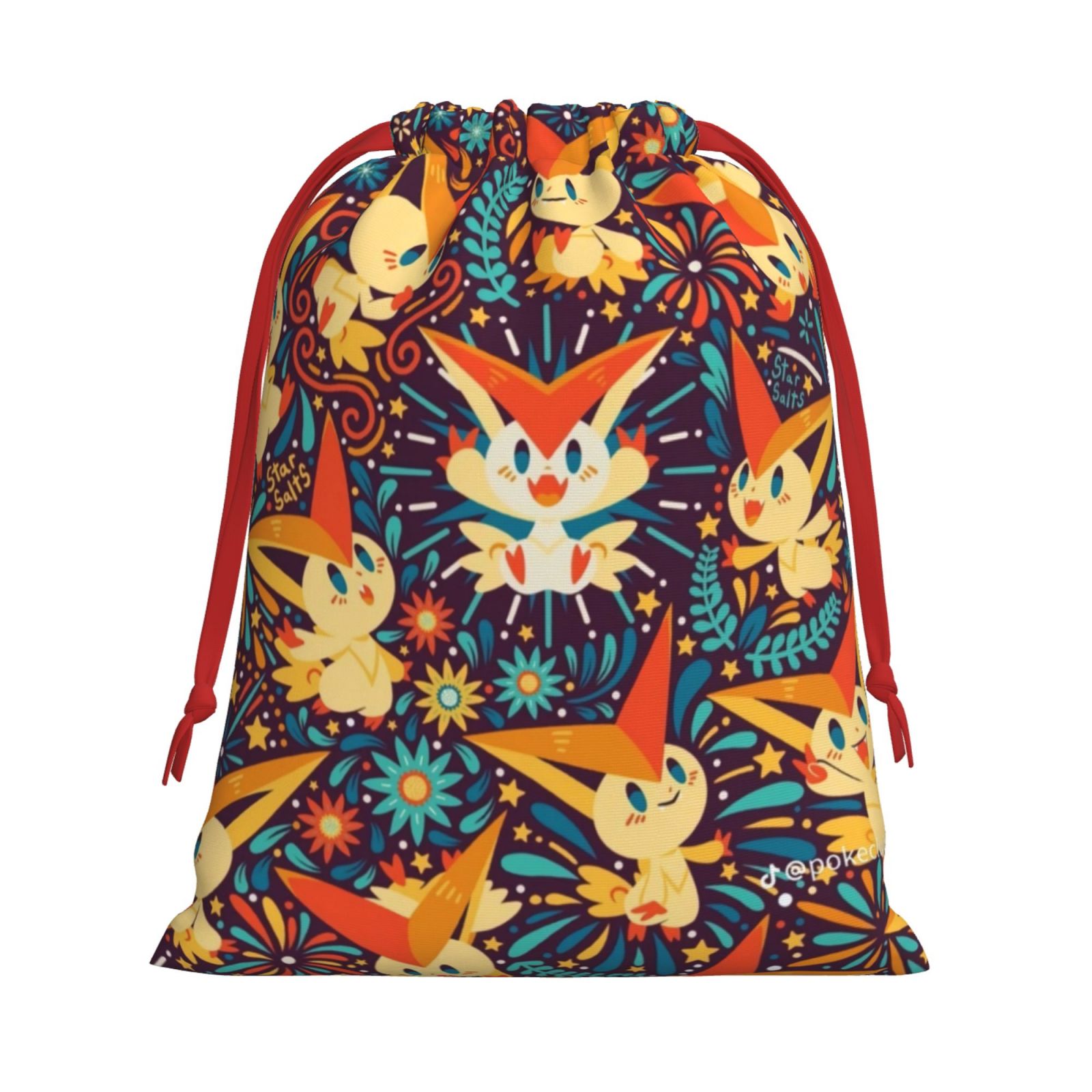 Cartoon Pokémon Pikachu Eevee Drawstring Bag For Kids Adults Gifts ...