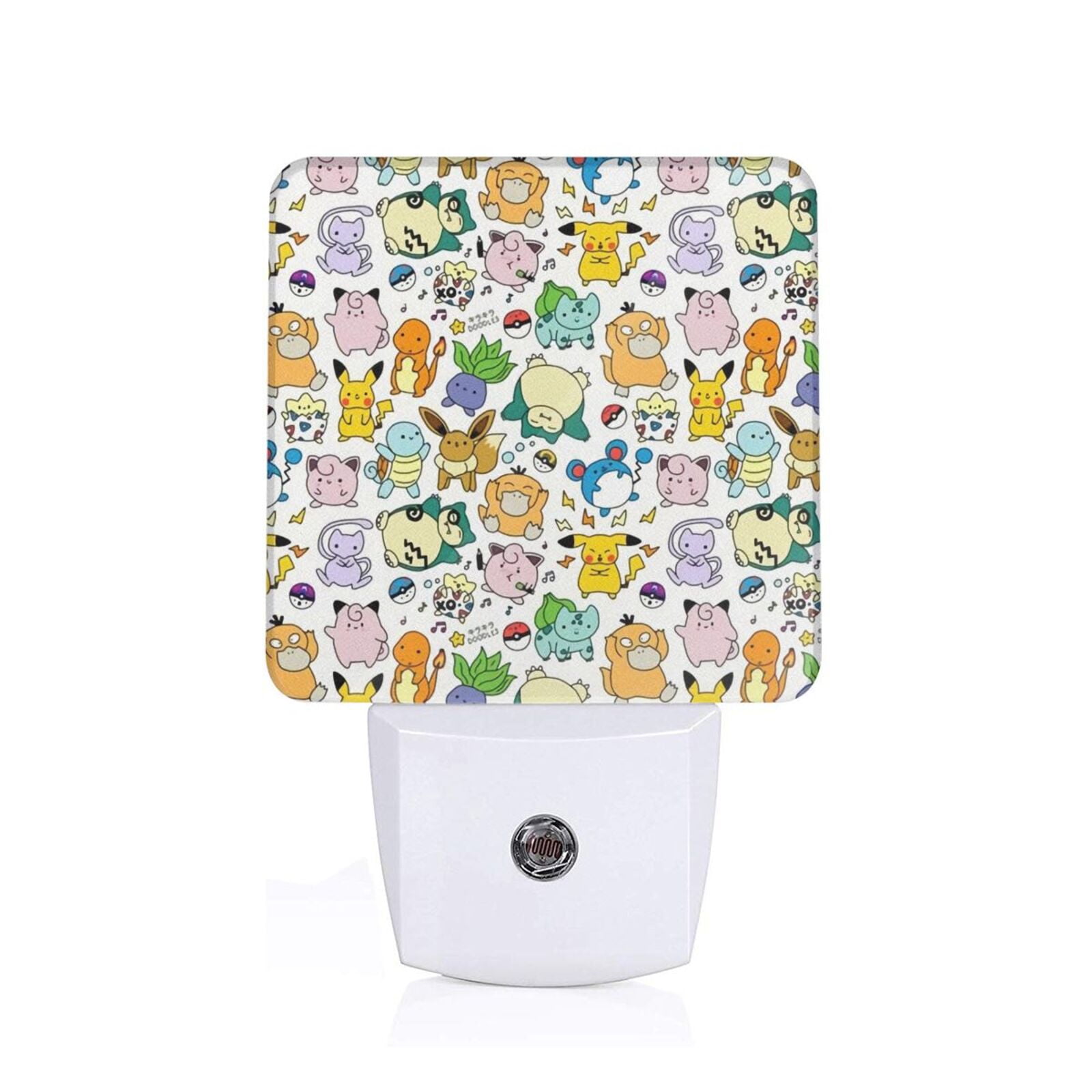 Cartoon Pokémon-Pikachu LED Night Light Plug into Wall with Dusk to ...