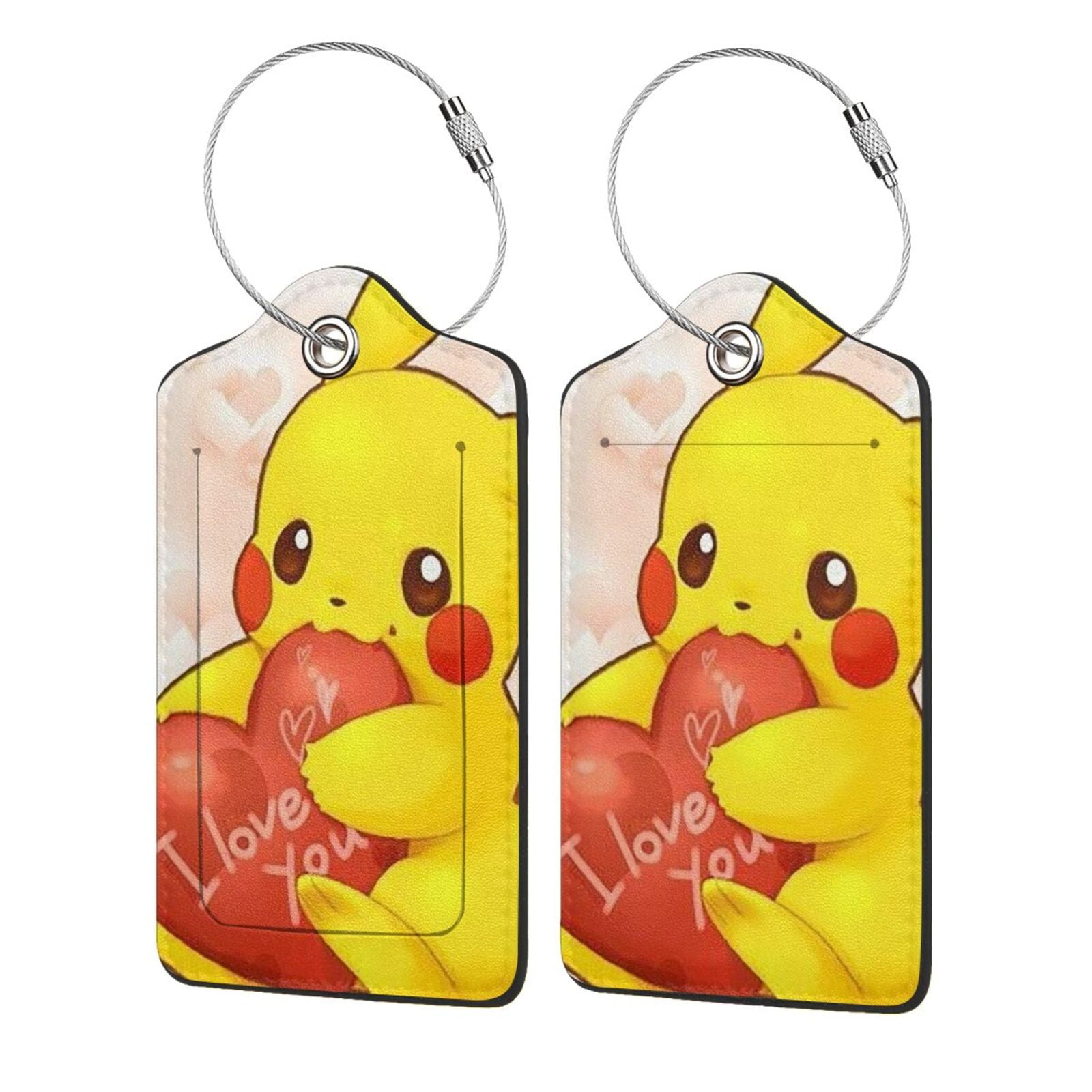 Cartoon Pokémon-Pikachu Luggage Tags for Suitcases Travel ID ...