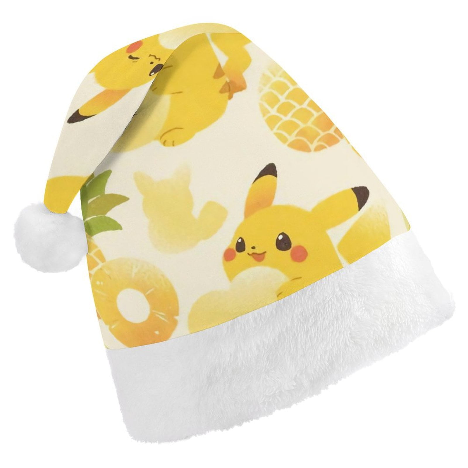 Cartoon Pokémon-Pikachu Santa Hat for Adults,Christmas Hat,Xmas Hat ...