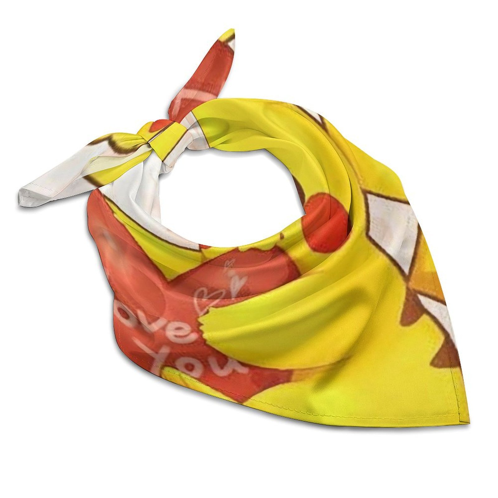 Cartoon Pokémon-Pikachu Square Satin Head Scarf Hair Scarves Silk-like ...