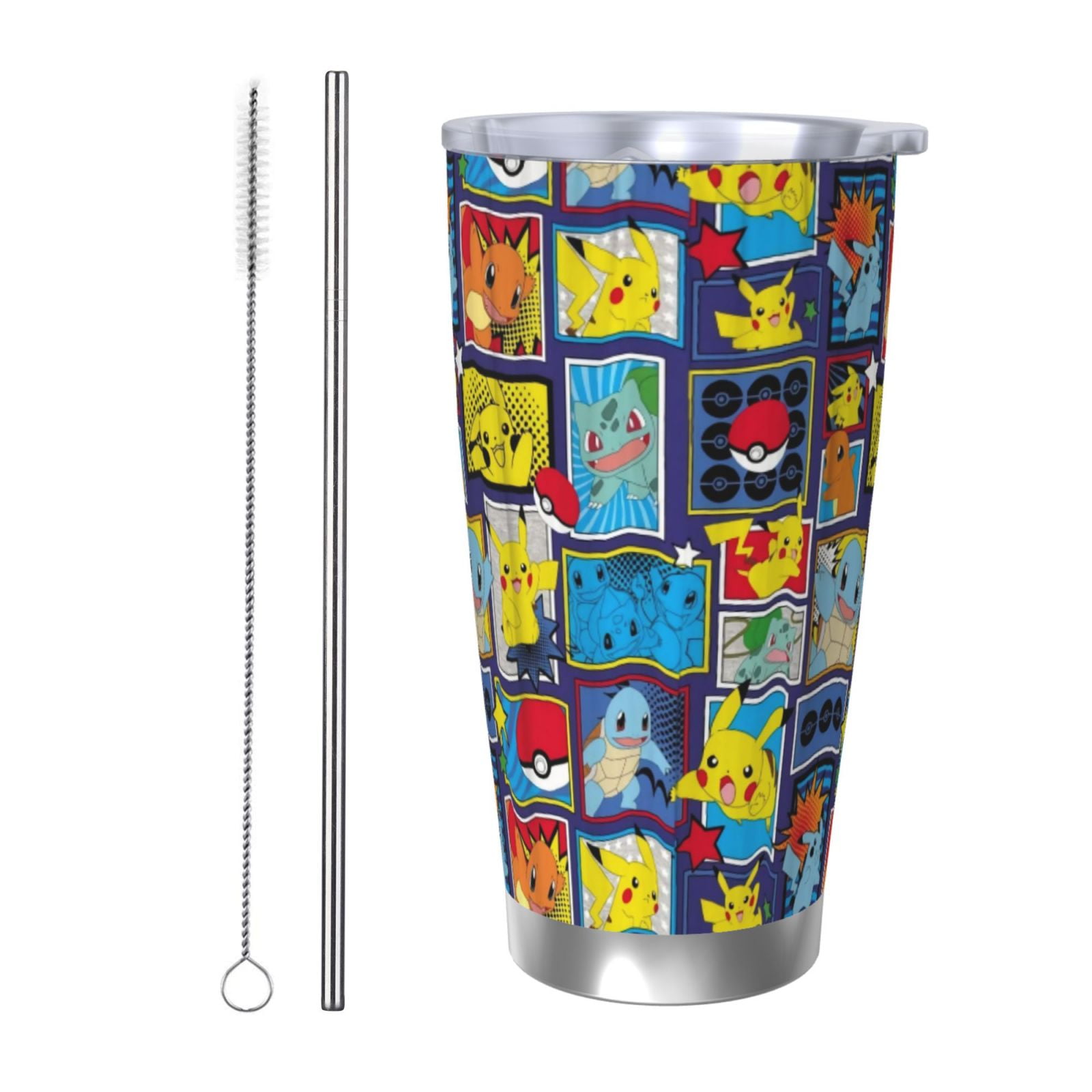 Cartoon Pokémon Pikachu Water Bottle,Coffee Cups,Insulated Stainless ...