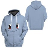 Cartoon Pokémon hoodie, 3D digital printing hooded zipper sweatshirt ...