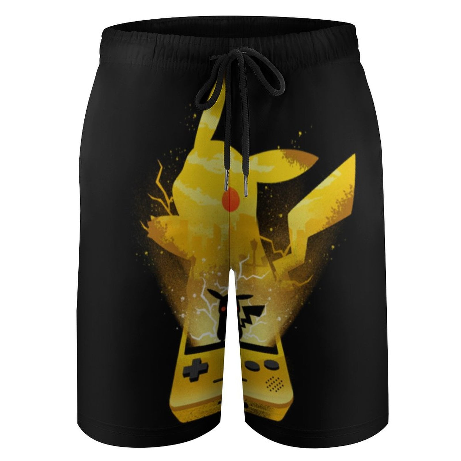 Cartoon Poke Cute Mon Boys Swim Trunks with Pocket Quick Dry Swimwear ...