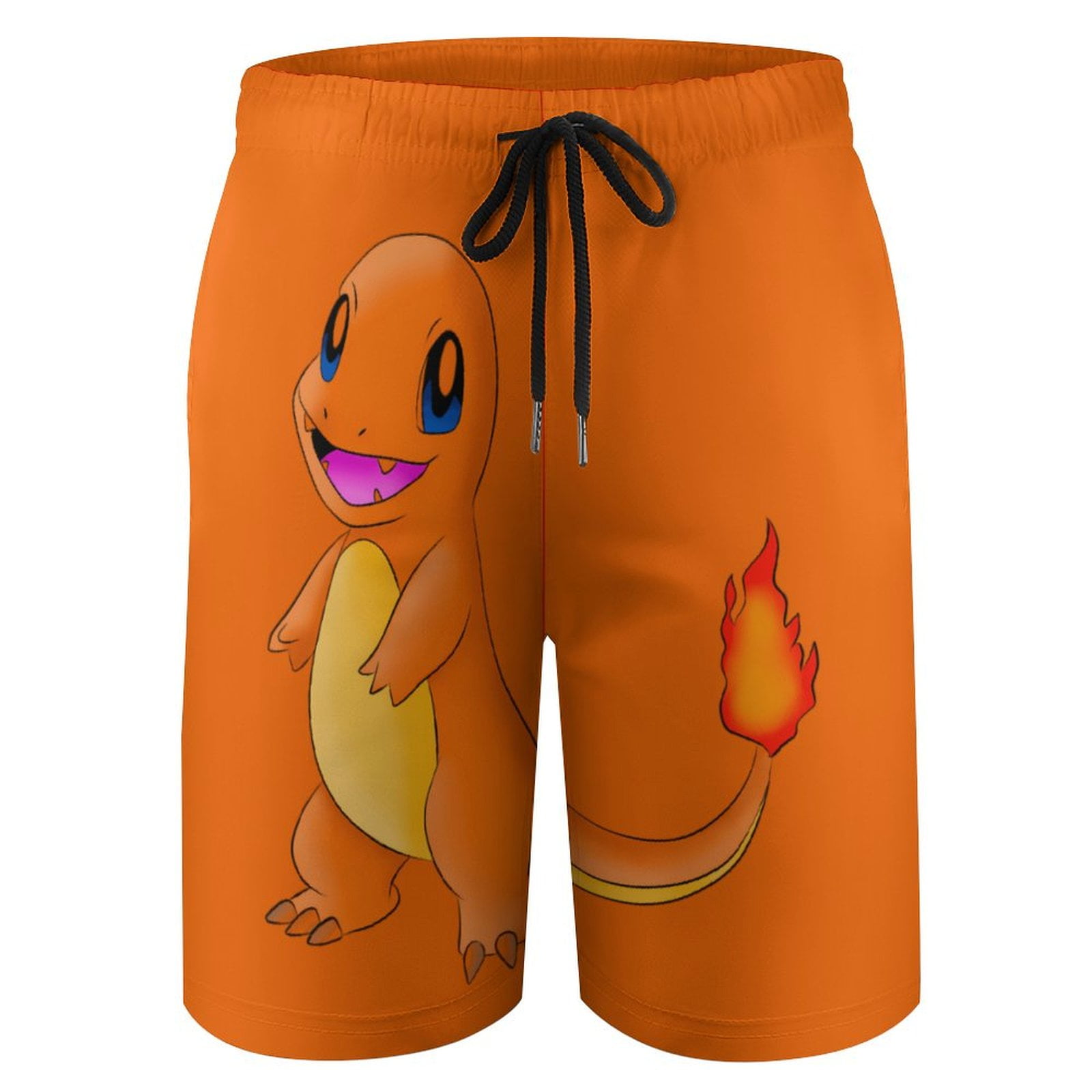 Cartoon Poke Cute Mon Boys Swim Trunks with Pocket Quick Dry Swimwear Swim Shorts Teens Anti ...