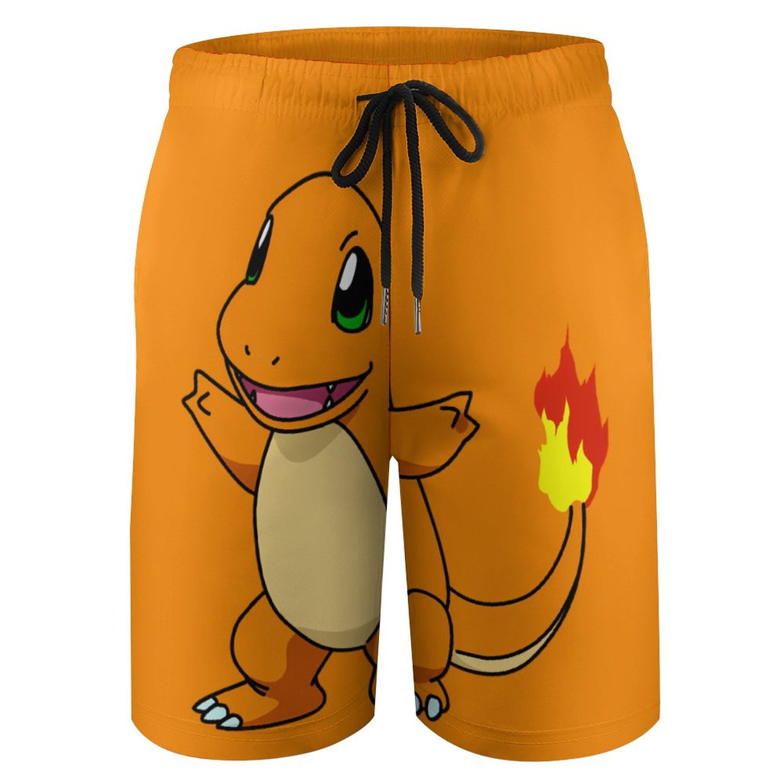 Cartoon Poke Cute Mon Boys Swim Trunks with Pocket Quick Dry Swimwear ...