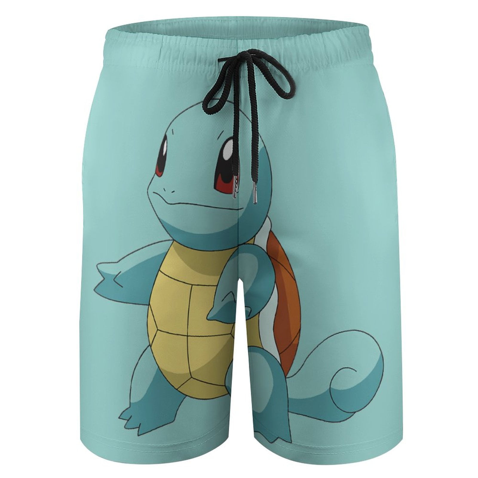 Cartoon Poke Cute Mon Boys Swim Trunks with Pocket Quick Dry Swimwear Trunks Shorts Teens Anti ...