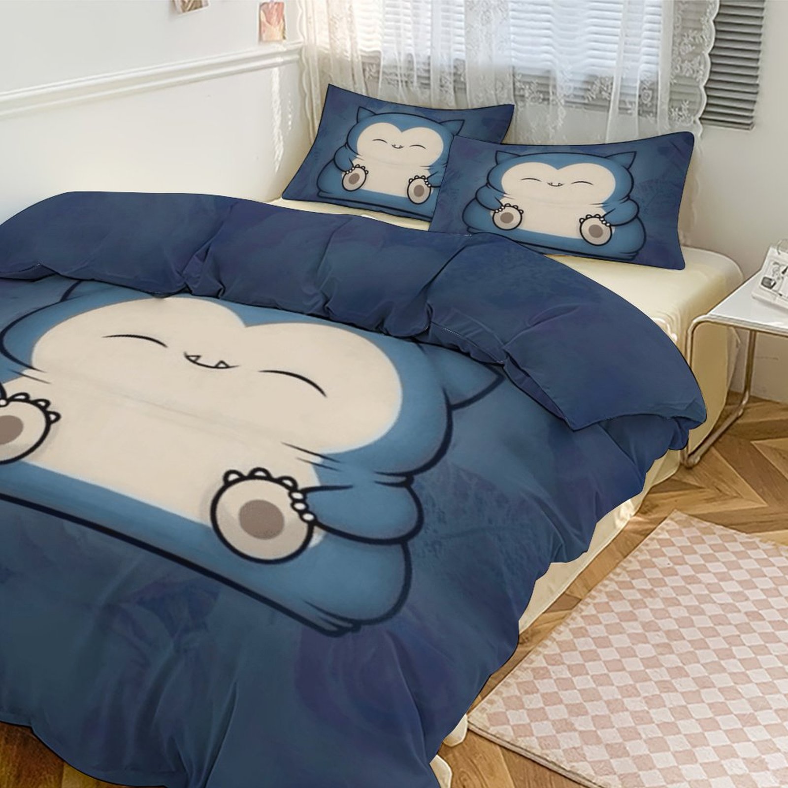 Cartoon Pokemon Bedding Sets 1 Cartoon Quilt cover + 2 Pillowcases ...