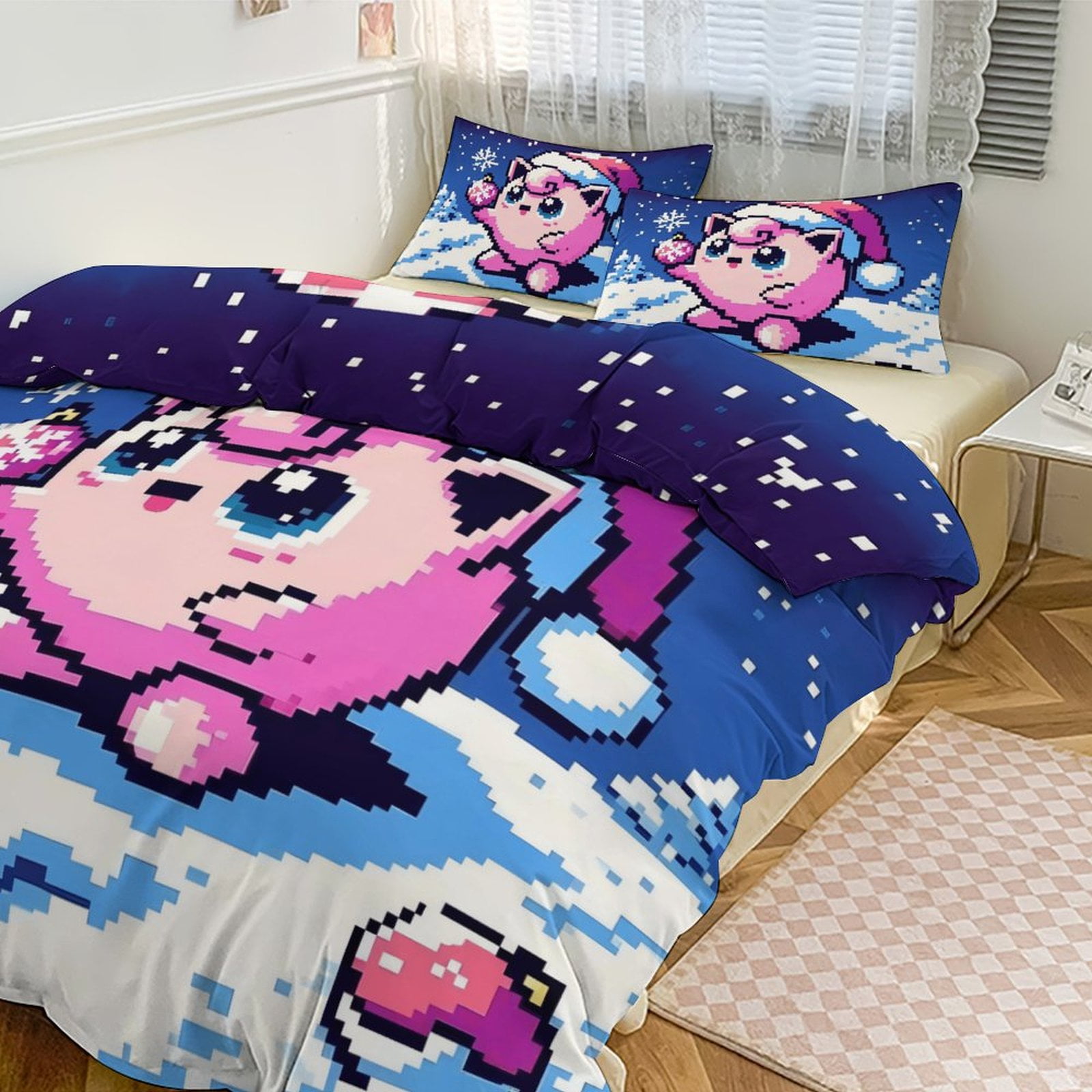 Cartoon Pokemon Bedding Sets 1 Cartoon Quilt cover + 2 Pillowcases ...