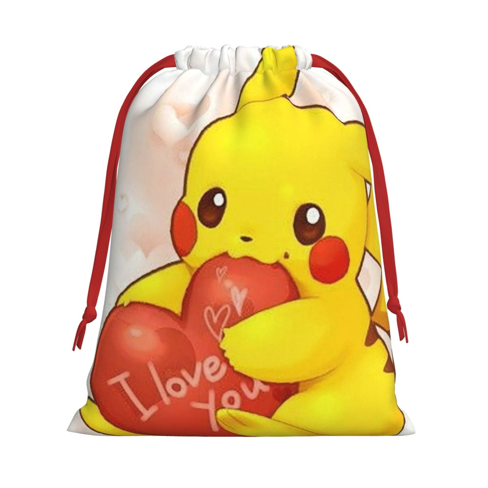 Cartoon Pokemon Pikachu 2 Drawstring Bag For Kids Adults Gifts ...