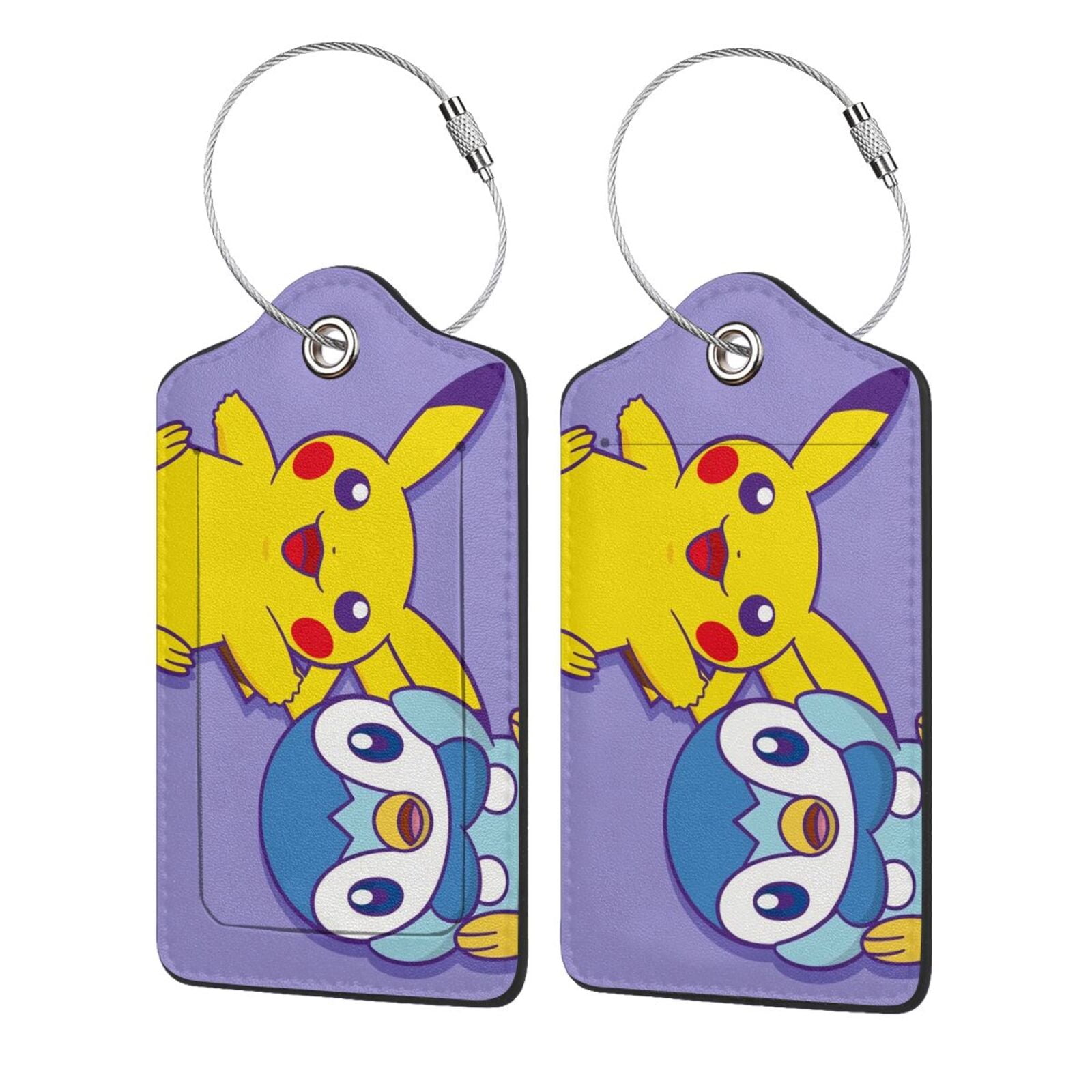 Cartoon Pokemon-Pikachu Game342 Luggage Tags for Suitcases Travel ID ...