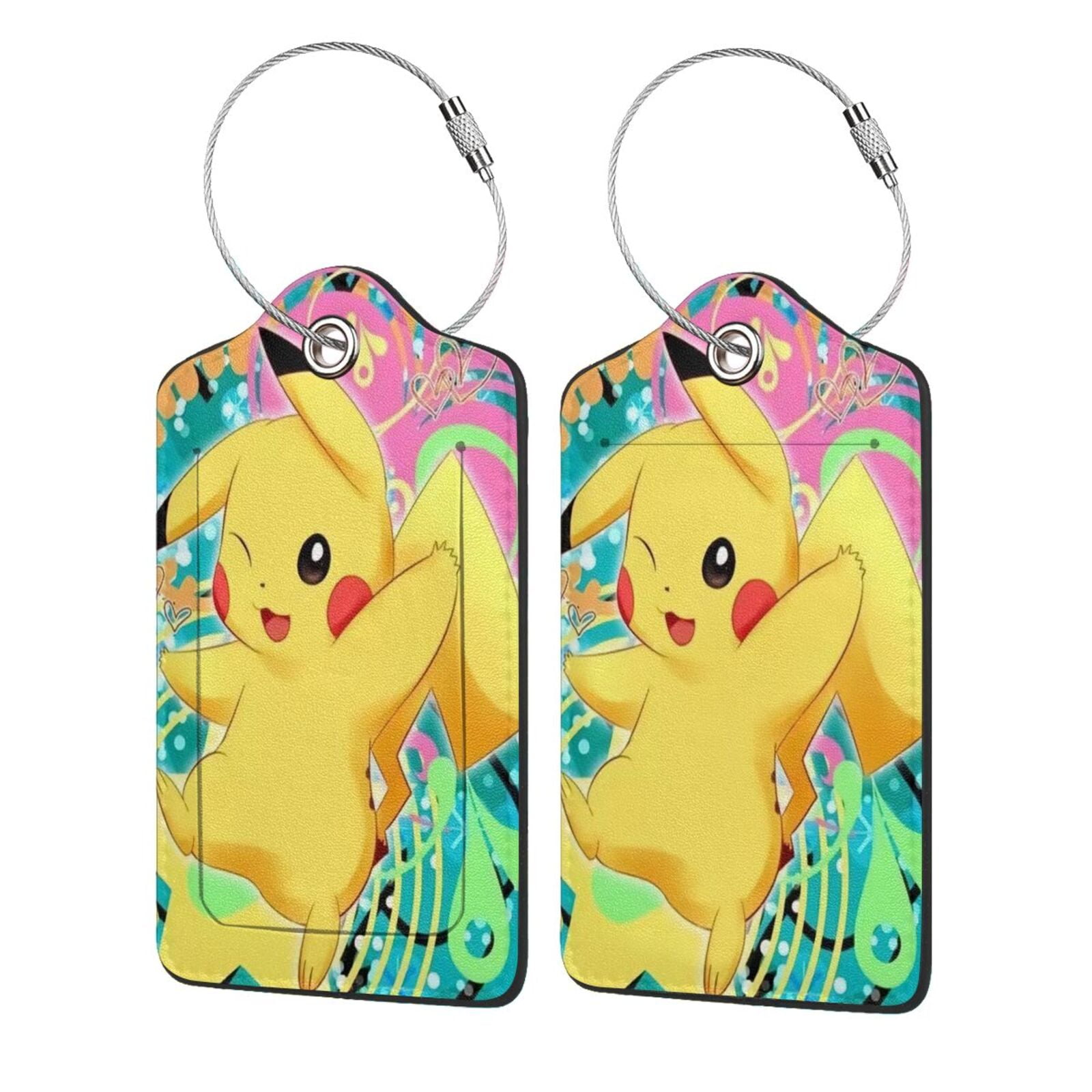 Cartoon Pokemon Pikachu Luggage Tags for Suitcases Travel ID ...