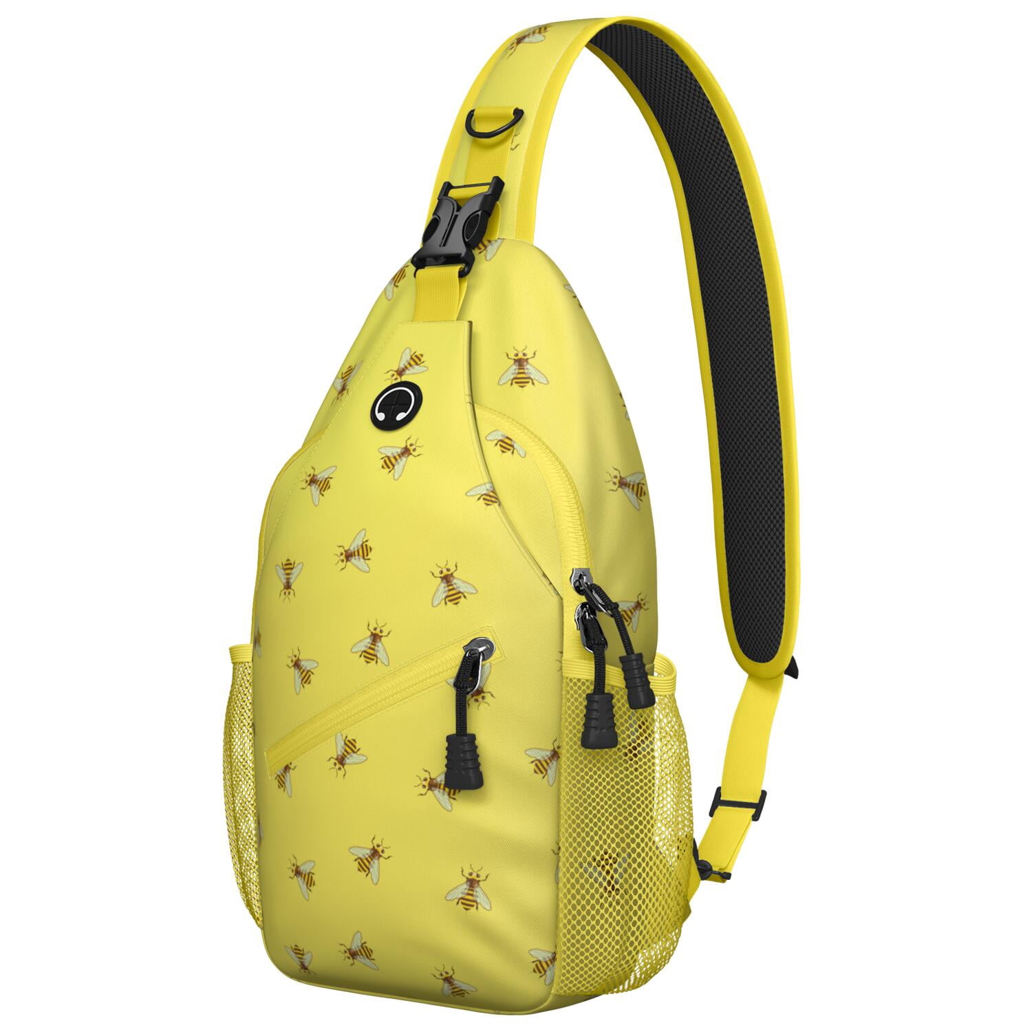 Cartoon Pollinator Sling pack - Adjustable Bee Crossbody Bag with Quick ...