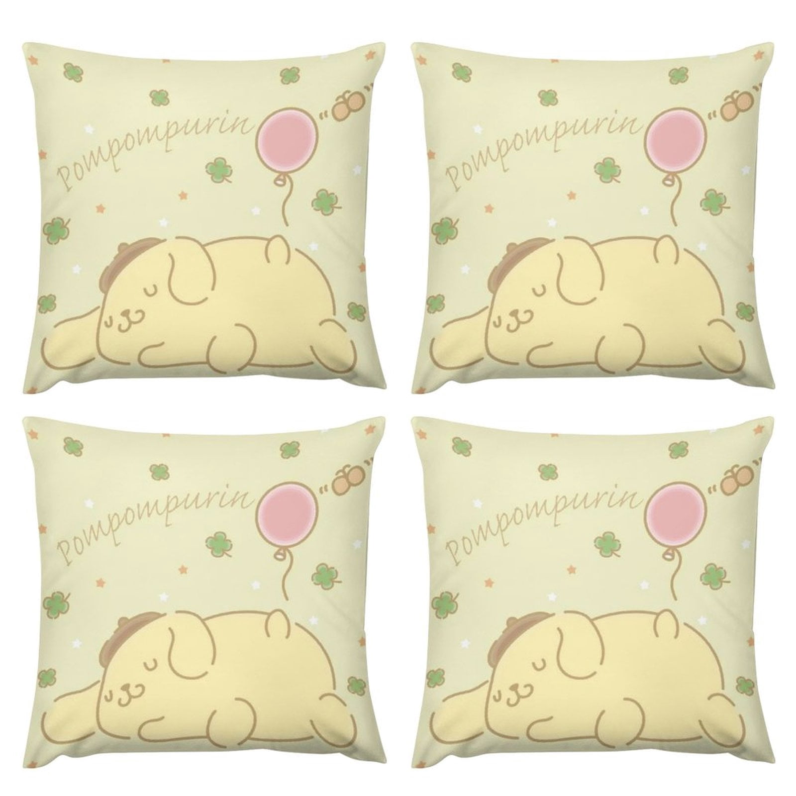 Cartoon Pompompurin Decorative Throw Pillow Covers Set of 4 Cute ...