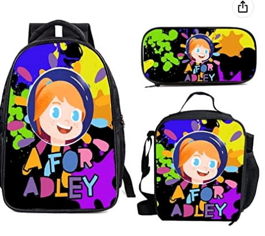 Cartoon Popular New AFOR ADLEY 3D Print 3pcs/Set Bags Laptop Daypack ...