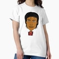 Cartoon Portrait King Of Pop Red Jacket Graphic Variant T-Shirt ...