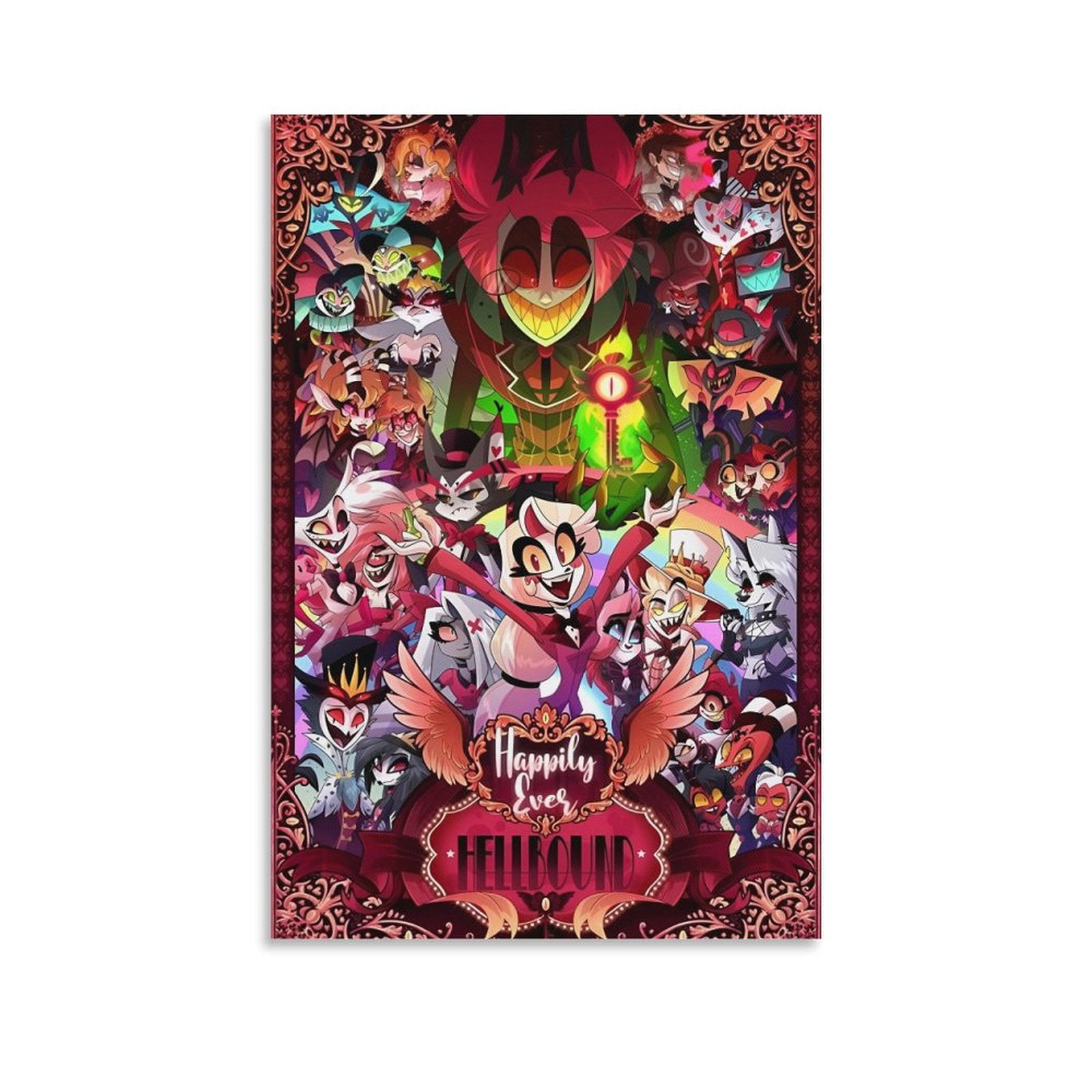 Cartoon Poster Helluva Boss Anime Poster (4) Wall Art Picture Painting ...