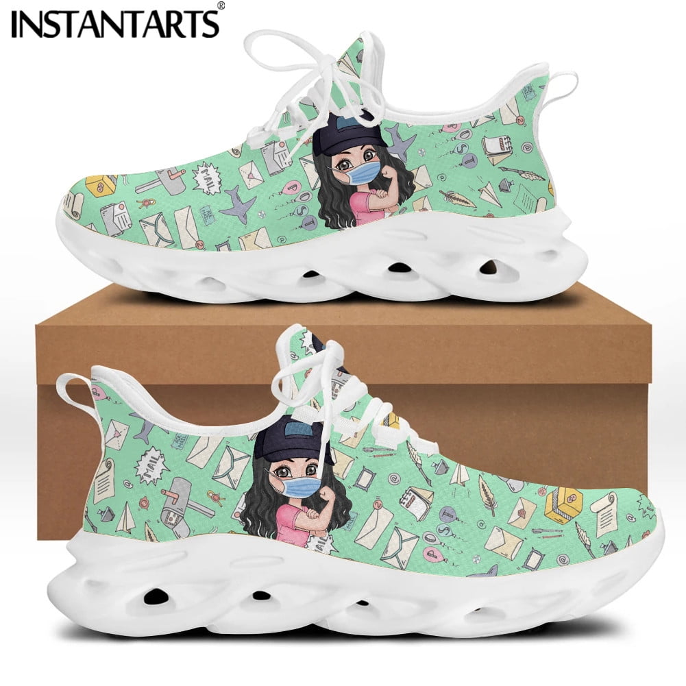 Cartoon Postman/Courier Design Shoes for Women Cool Running Sneakers ...