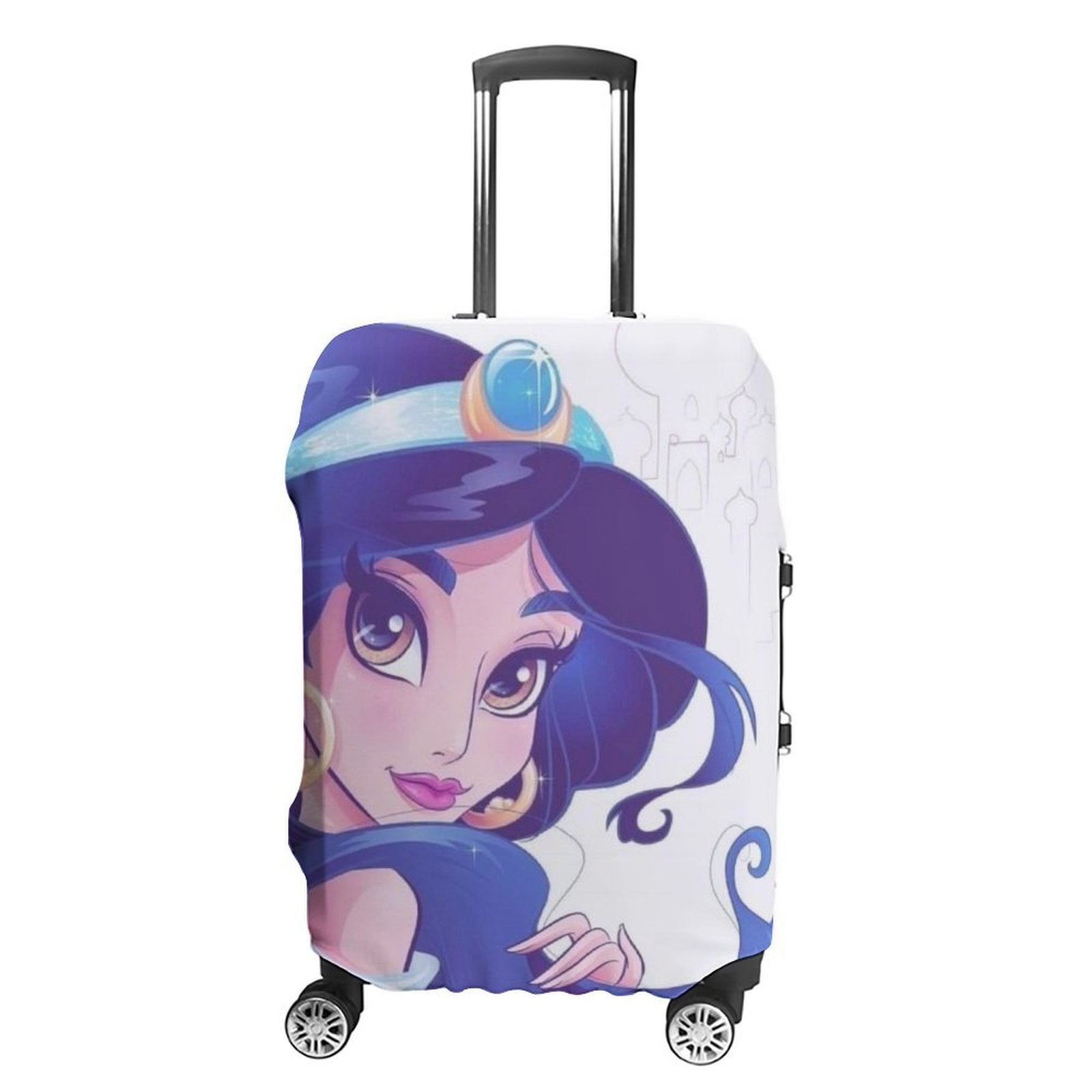 Cartoon Princess Jasmine Print Suitcase Covers Luggage Protector ...