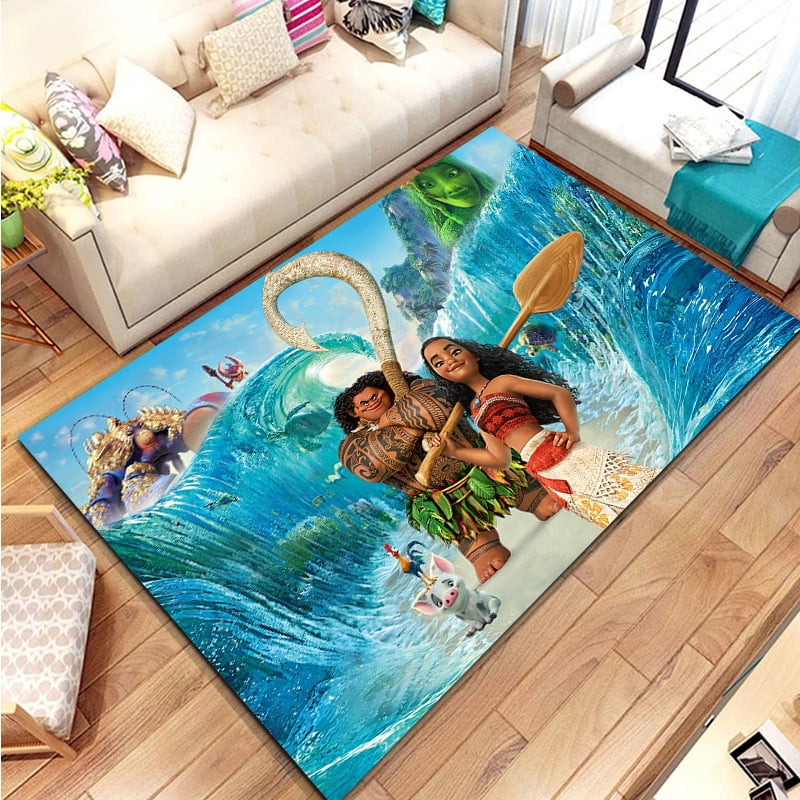 Cartoon Princess Movie Mat M oana Rugs Carpet Home Decor for Living ...
