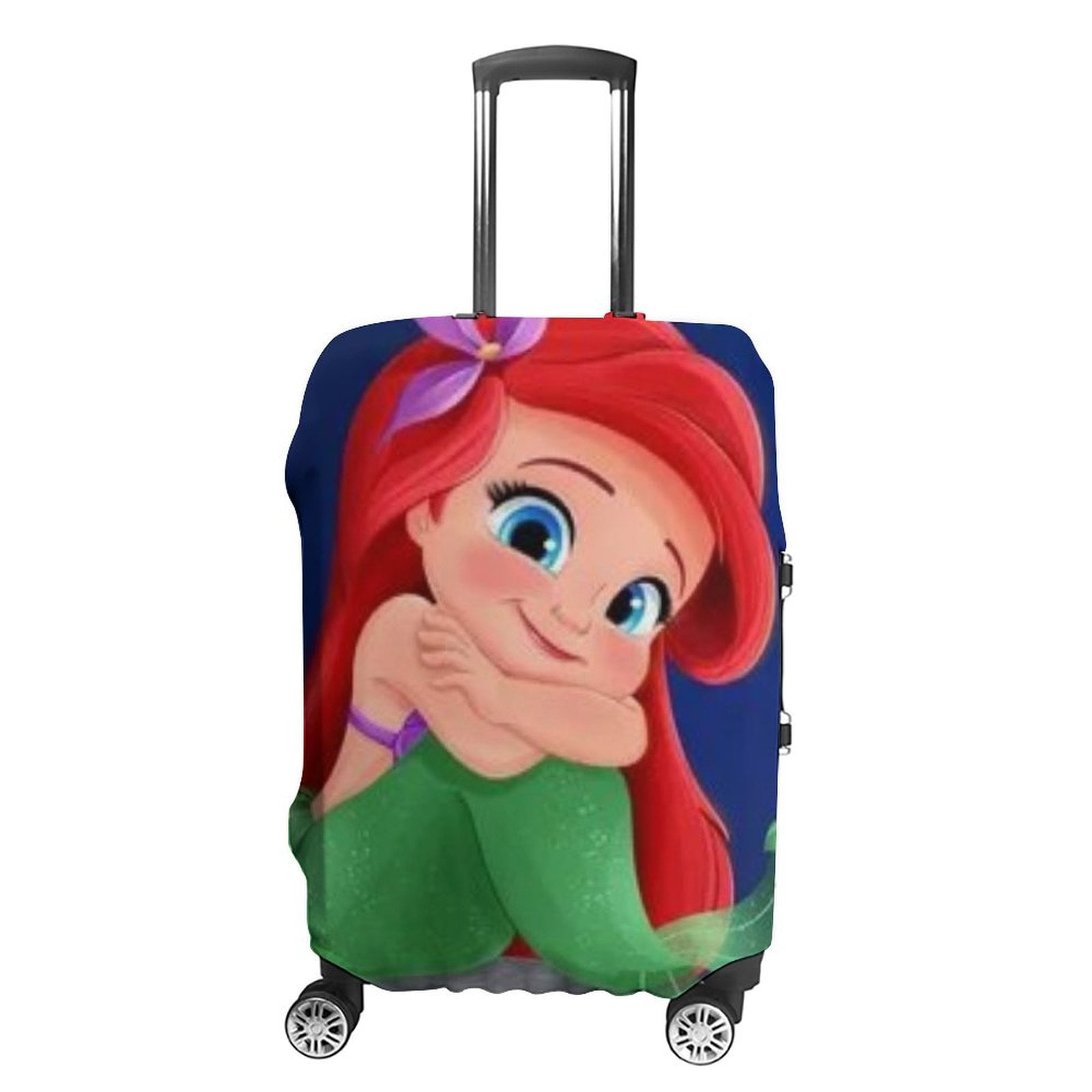 Cartoon Princess The Little Mermaid Ariel Print Suitcase Covers Luggage ...