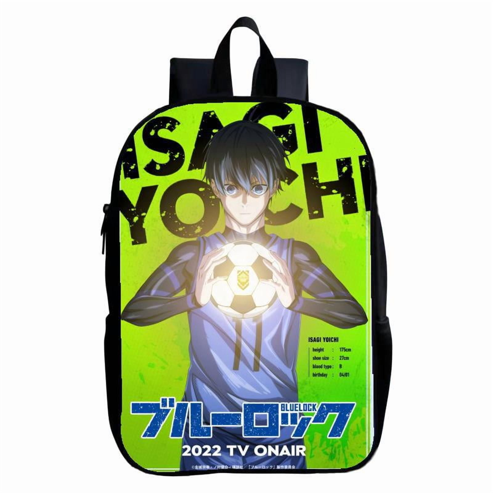 Cartoon Print BLUE LOCK School Bag Backpack Comfortable and Light ...