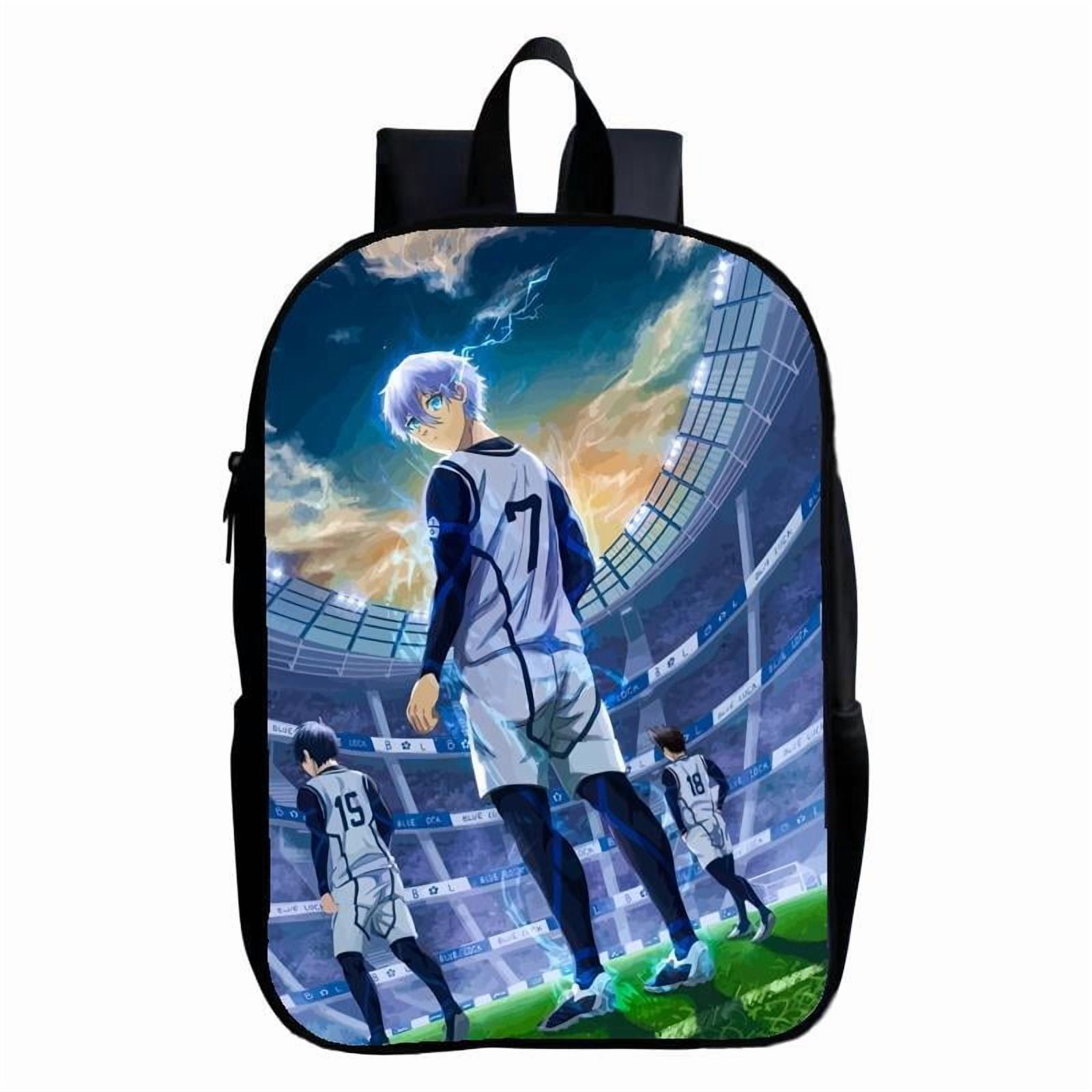 Cartoon Print BLUE LOCK School Bag Backpack Comfortable and Light ...