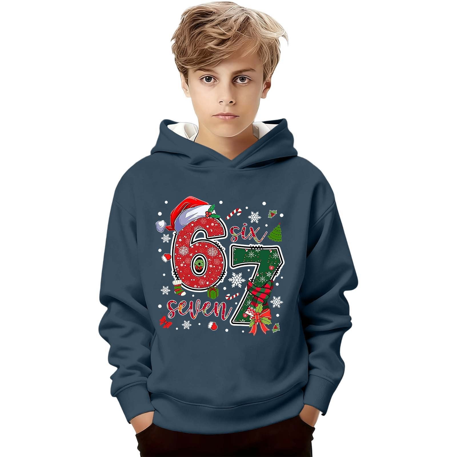 Cartoon Print Hooded Sweatshirt Boys' & Girls' Youth & Teen Sportswear ...