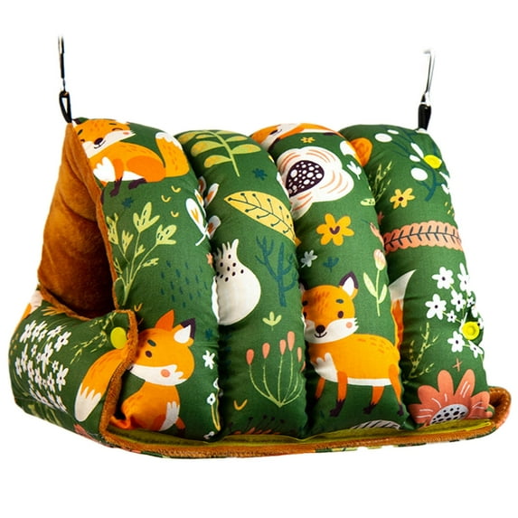 Cartoon Print Parrot Hammock Cage Bird Hanging Bed House Nest Tent ...