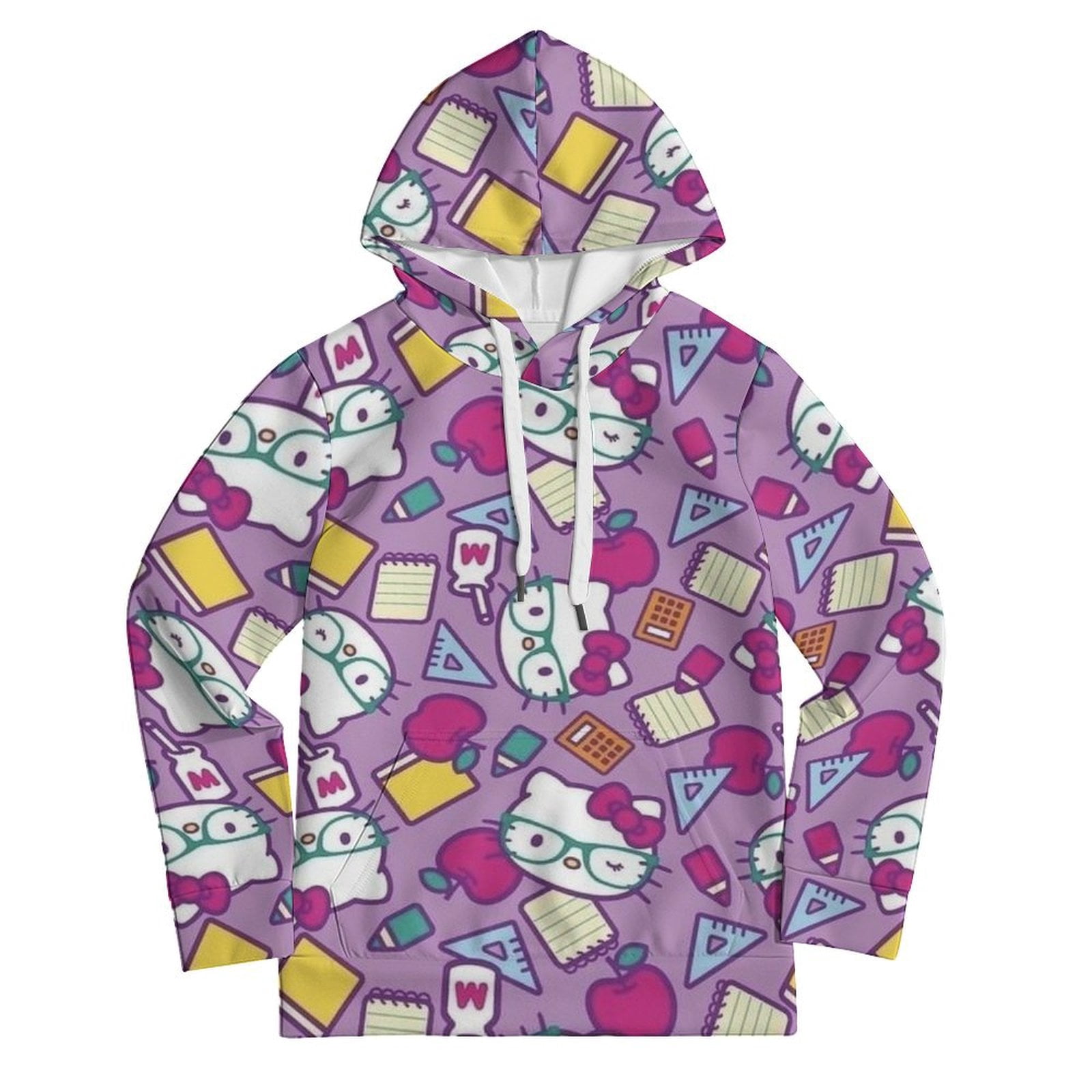 Cartoon Print Unisex Cartoon Pullover Sweatshirt with Pockets for Boys ...