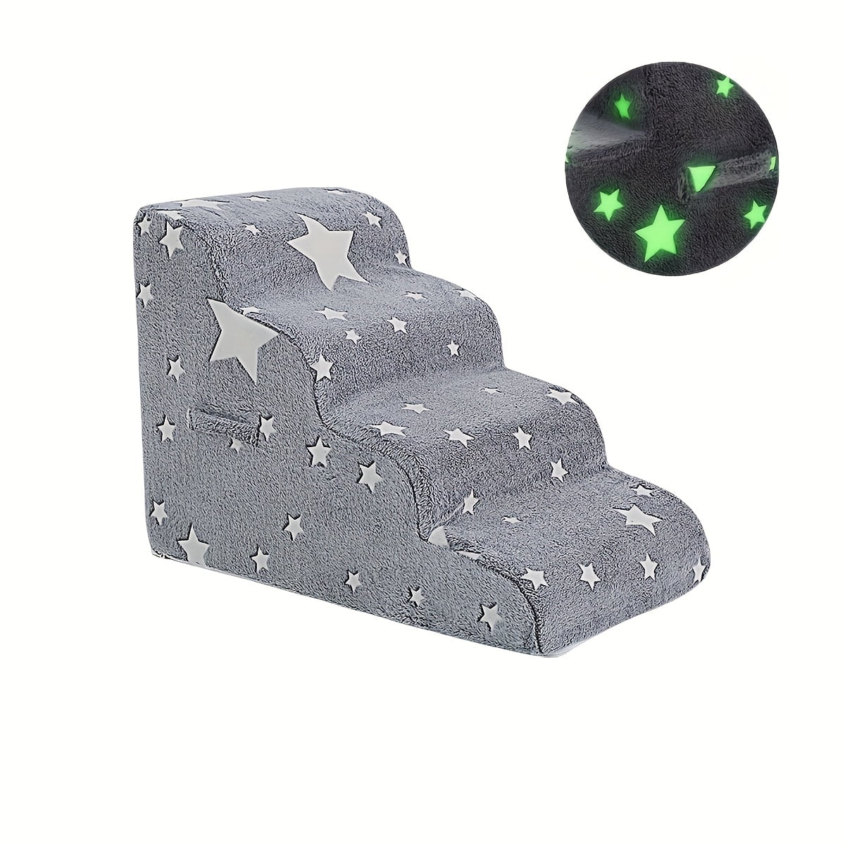 Cartoon Printed Pet Stairs 2/3/4 Steps, Non-Slip Dog Ramp for Cats ...