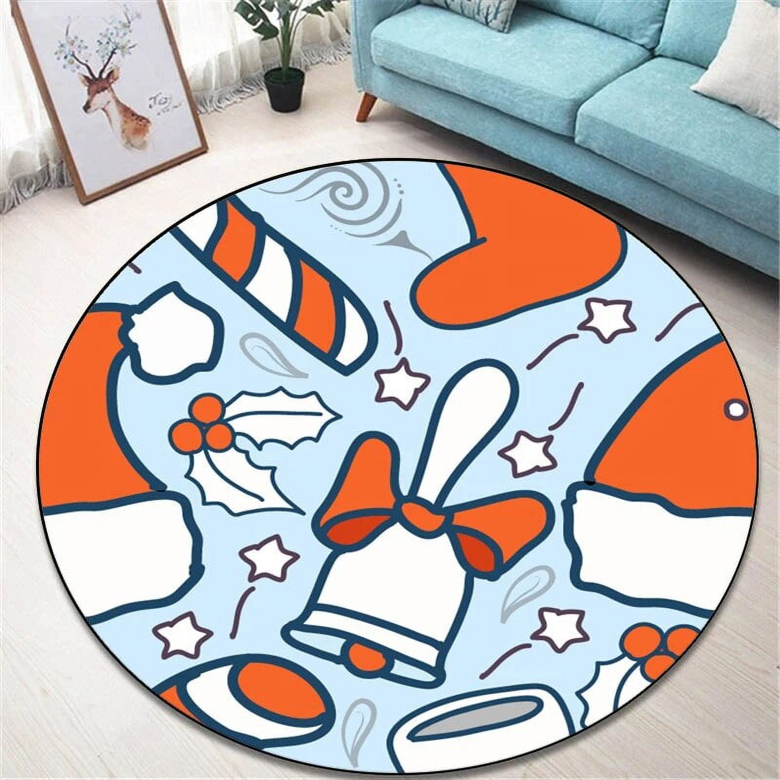 Cartoon Printing Round Carpets for Living Room Mat for Children Floor ...