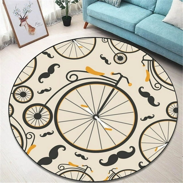 Cartoon Printing Round Carpets for Living Room Mat for Children Floor ...