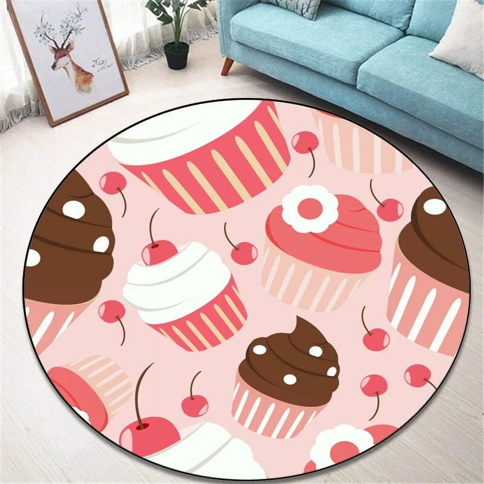 Cartoon Printing Round Carpets for Living Room Mat for Children Floor ...