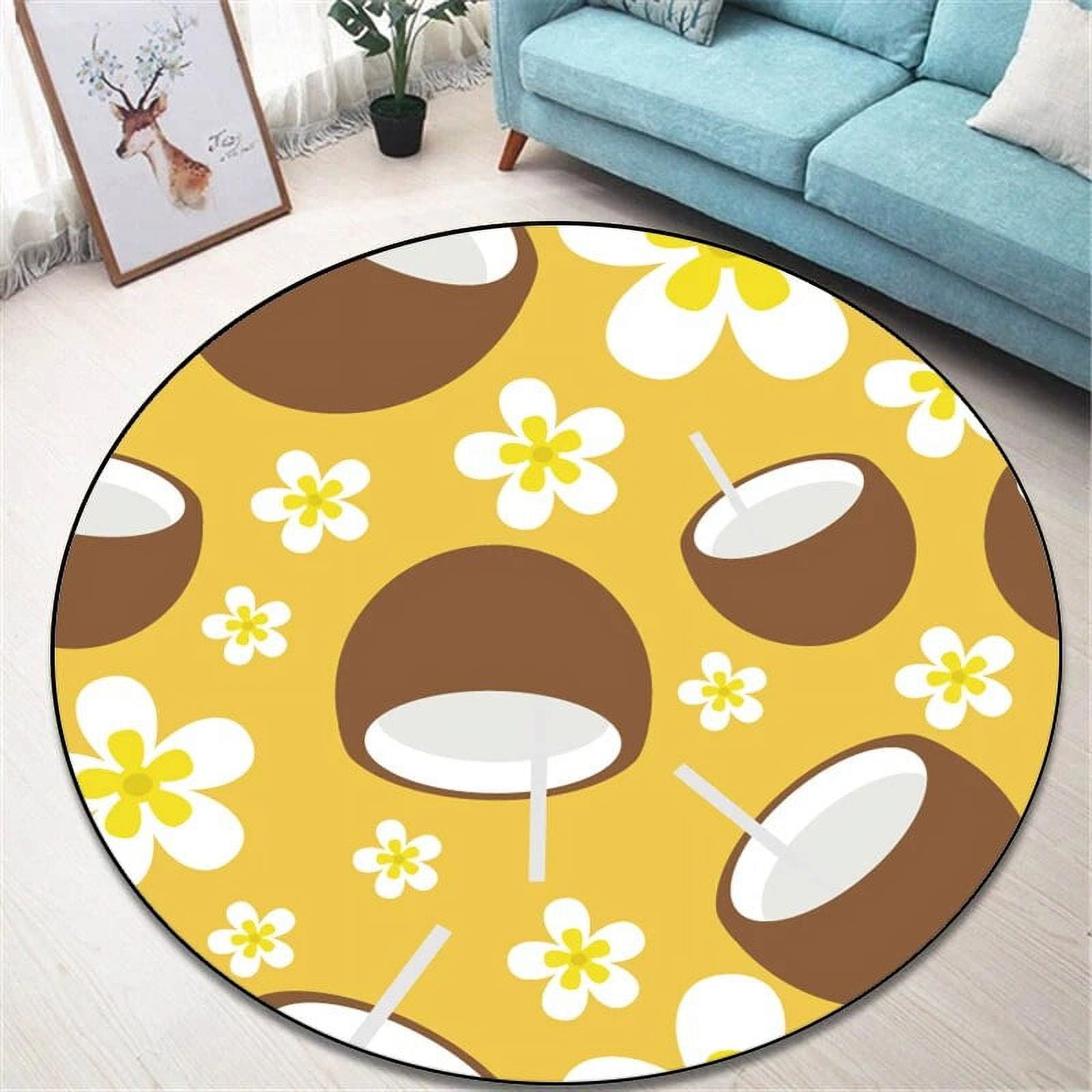 Cartoon Printing Round Carpets for Living Room Mat for Children Floor ...