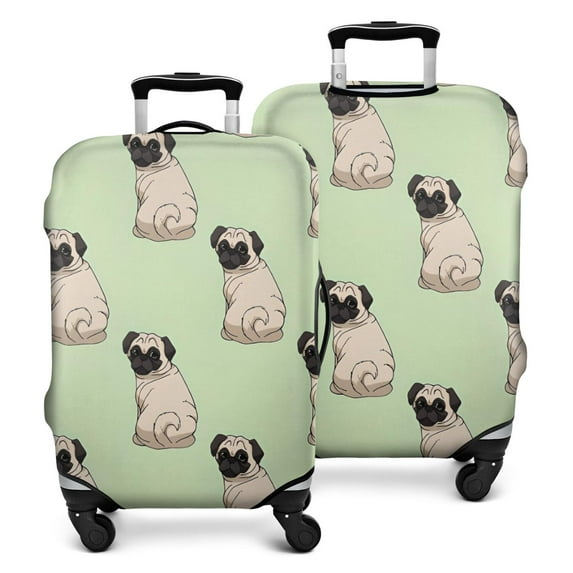 Cartoon Pug Dog Luggage Cover Fashion Suitcase Cover Baggage Covers Fit ...